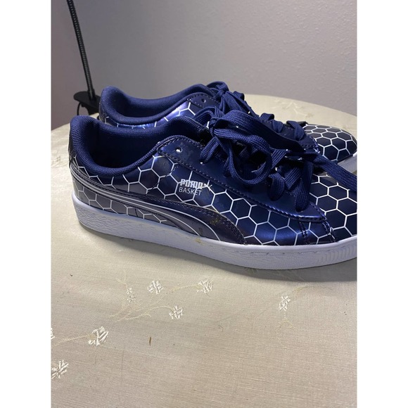 Puma | Shoes | New Without Box Ladies Puma Basket Print Lace Up ...